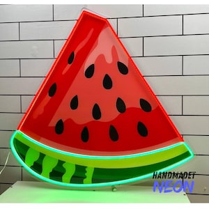 Watermelon Acrylic Neon Led Sign | Food Neon Sign | Custom Neon Sign ...