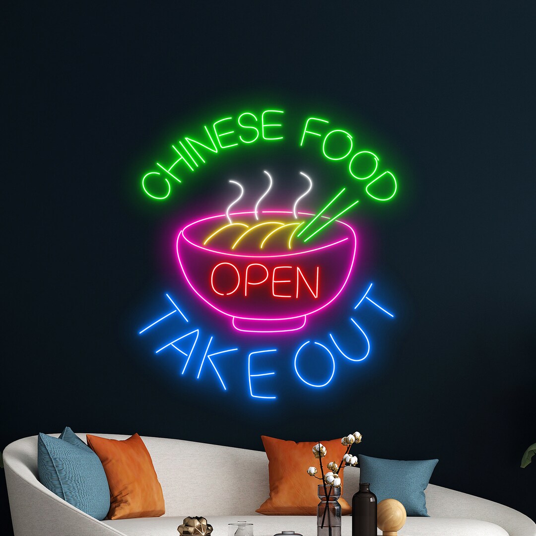 Custom Chinese Food Open Led Sign, Chinese Noodles Led Light, Noddles ...