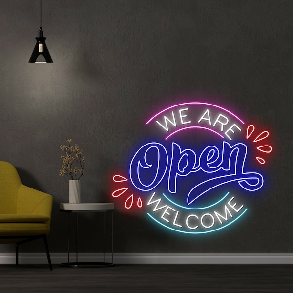 Lighted Open Sign - Etsy