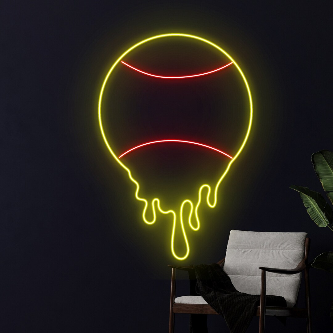 Dripping Tennis Ball Neon Sign, Tennis Polo Neon Light, Tennis Player ...