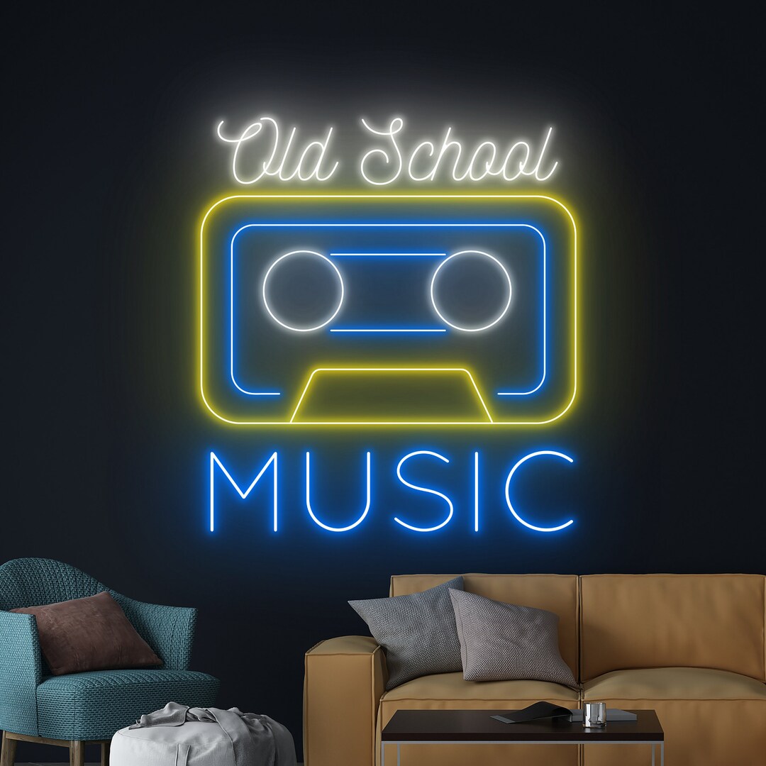 Custom Mixtape Led Sign, Cassette Tape Neon Light, Radio Neon Sign ...
