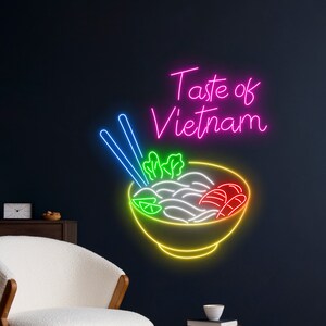 Taste of Vietnam Pho Neon Sign, Pho Neon Light, Pho Led Light, Pho Led ...