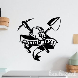 Custom Coal Mine Metal Wall Art LED Light, Coal Mine Metal Sign, Coal ...