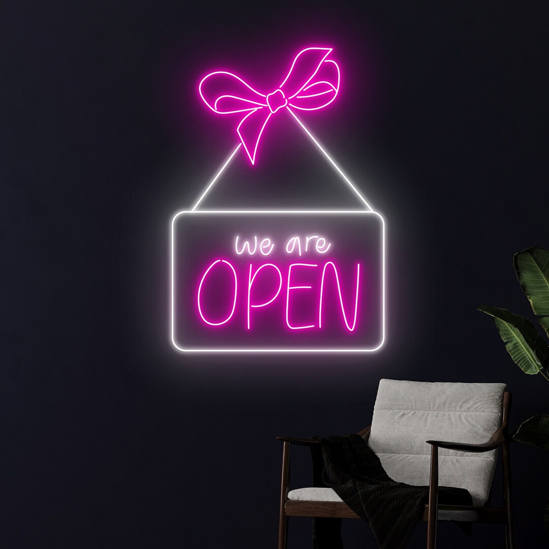 Open for Business Led Sign, We Are Open Neon Sign, Open Led Light ...