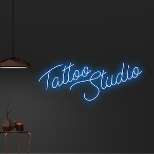 Custom Tattoo Studio Neon Light, Tattoo Salon Led Sign, Tattoo Artist ...