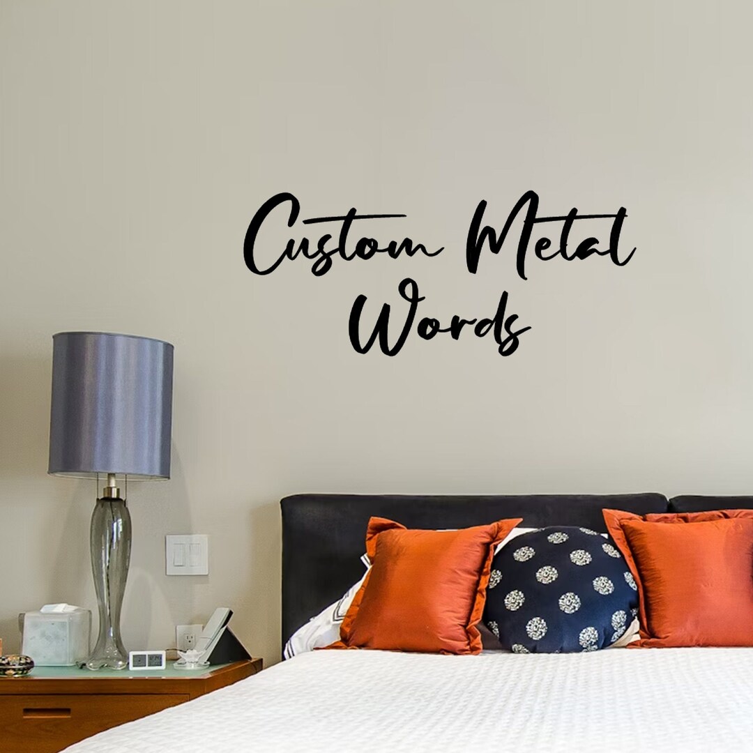 Custom Metal Words Metal Sign Wall Art, Personalized Gift Letters Quote ...