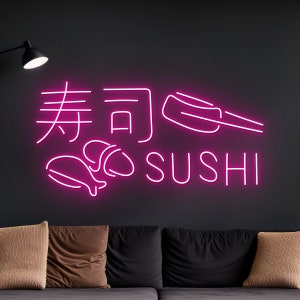 Custom Sushi Neon Sign, Japanese Sushi Led Sign, Japanese Food Led ...