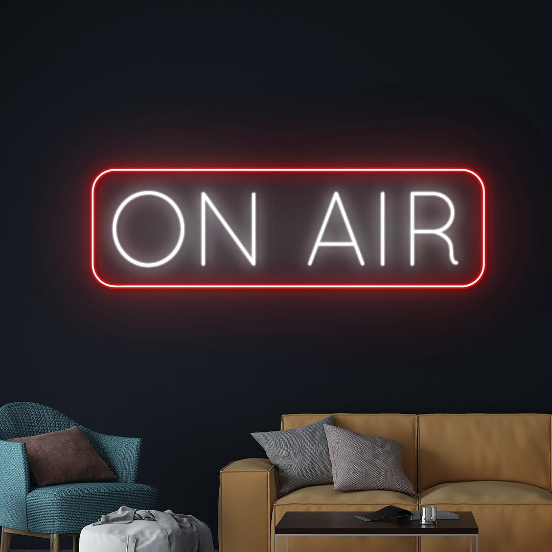 On Air Neon Sign, Record Studio Led Sign, Radio LED Light, Podcast Neon ...