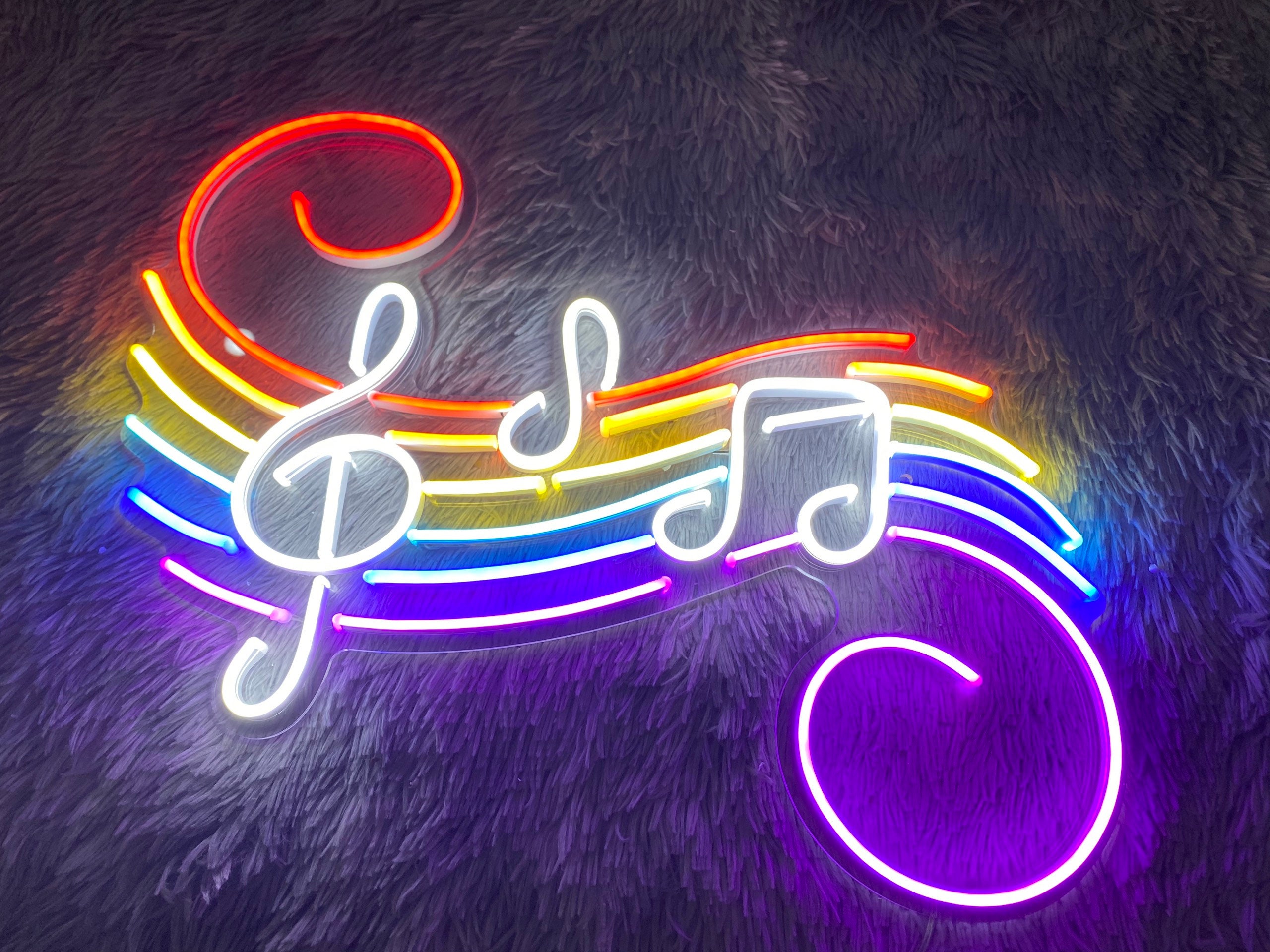 Neon Music Note Wallpapers