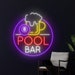 Pool Bar Neon Sign, Pool Hall Led Sign, Billiard and Beer Led Sign ...