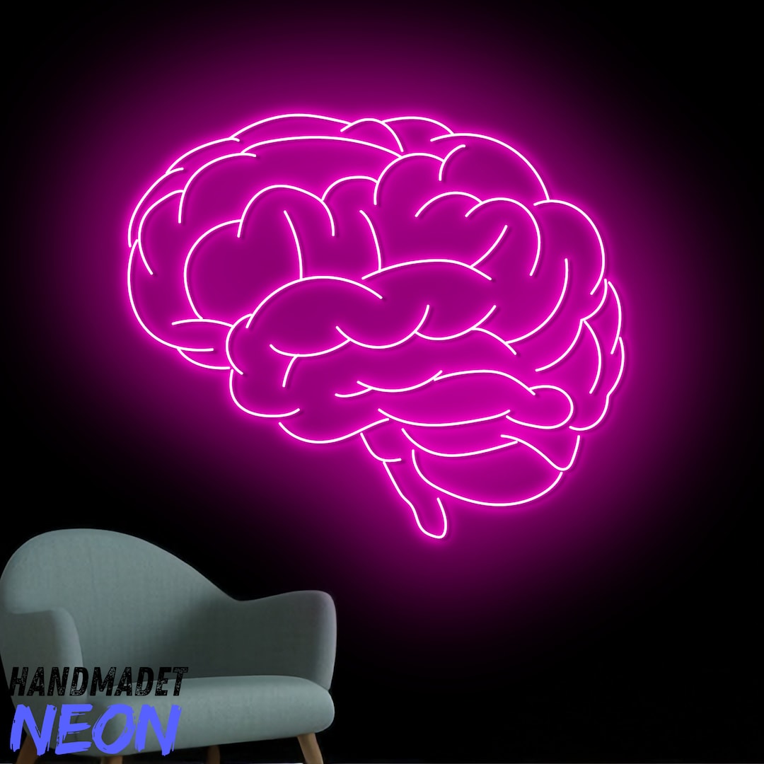 Human Brain Neon Sign, Brain Led Sign, Custom Brain Neon Light, Brain Led Light, Custom Brain ...