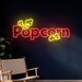 Popcorn Neon Sign, Popcorn Neon Light, Popcorn Led Light, Popcorn Led ...
