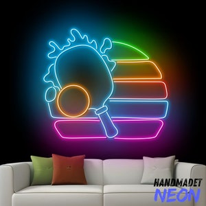 Pickleball Neon Sign, Pickleball Led Sign, Pickleball Racket Ball Neon ...