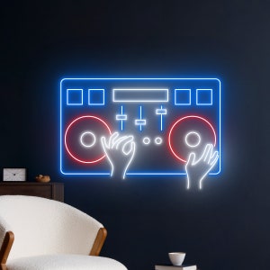 DJ Keyboard Led Sign, DJ Neon Light, DJ Keyboard Neon Sign, Music ...