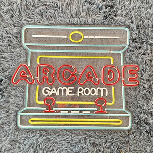 Arcade Game Room Led Sign, Arcade Neon Sign, Wall Decor, Game Room Neon ...