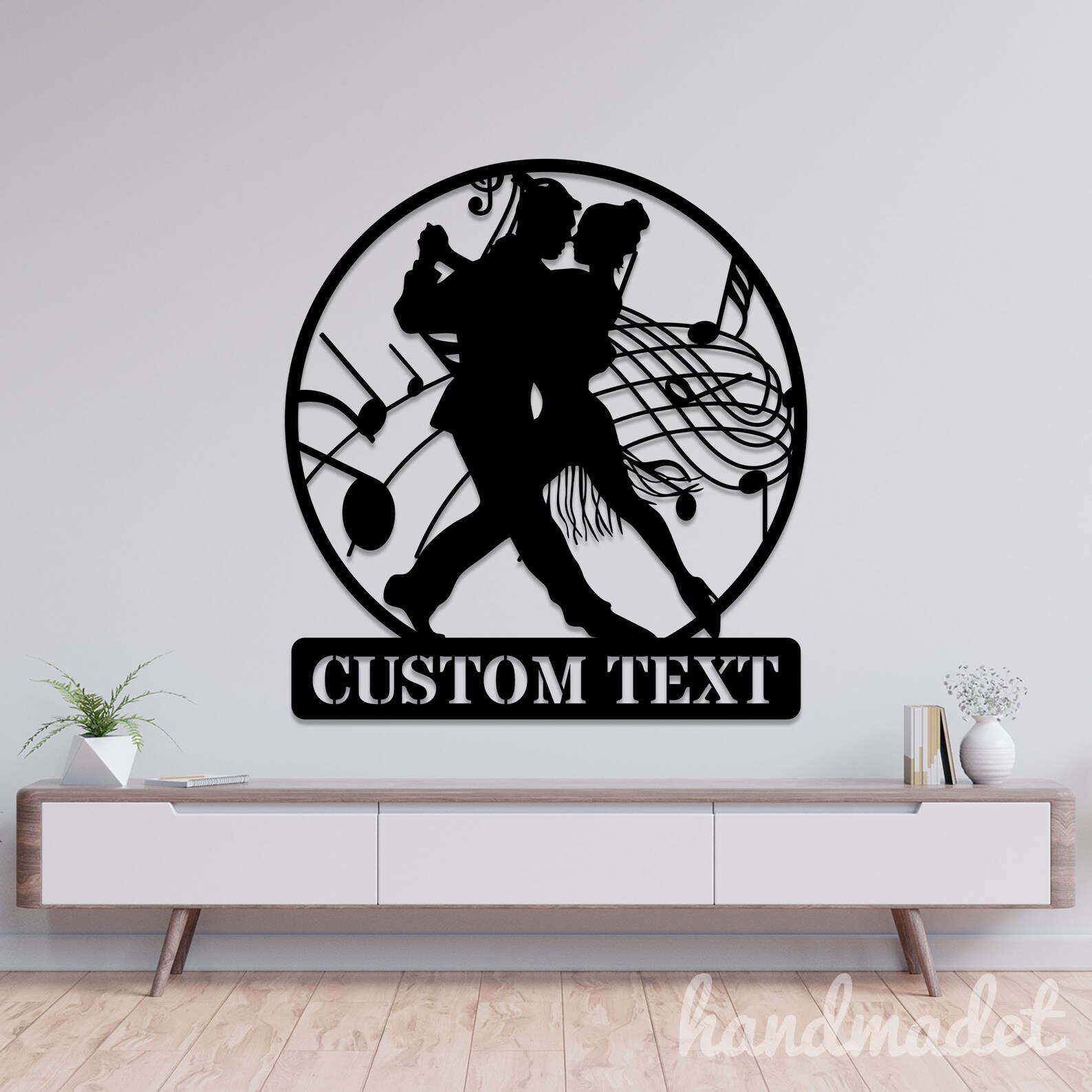 Personalized Ballroom Metal Sign, Couple Dancing Metal Light, Dancer ...