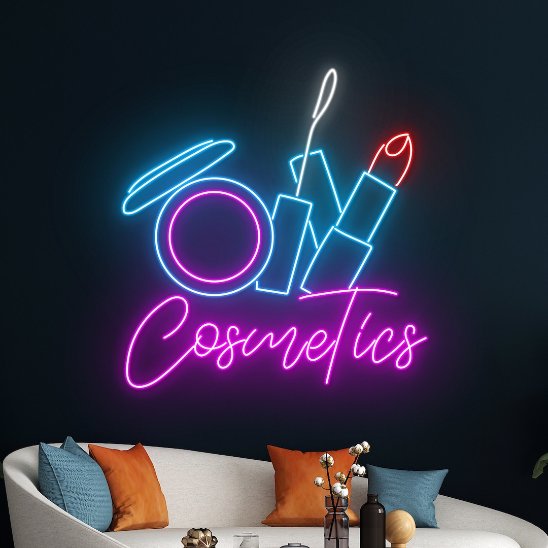 Cosmetics Neon Sign, Cosmetics Neon Light, Beauty Product Led Sign ...