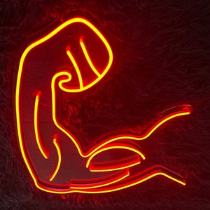 Muscle Neon Sign, Muscle Led Sign, Gym Led Sign, Custom Neon Sign ...