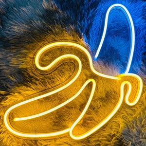 Banana Fruit Led Sign, Banana Neon Sign, Wall Decor, Banana Neon Sign ...