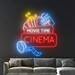 Custom Cinema Movie Time Neon Light, Movie Theater Led Sign, Cinema ...