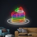 Rainbow Cake LED Sign, Strawberry Cake Neon Sign, Cream Cake Neon Light ...