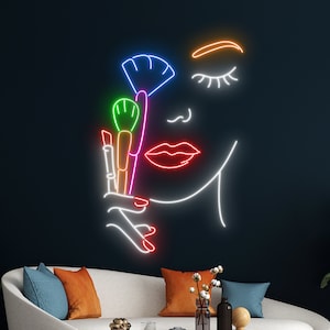 Make up Artist Neon Sign, Cosmetics Neon Light, Beauty Product Led Sign ...