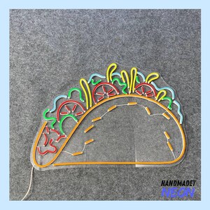 Tacos Neon Sign, Mexican Tacos Led Sign, Tacos Mexico Led Light, Tacos ...