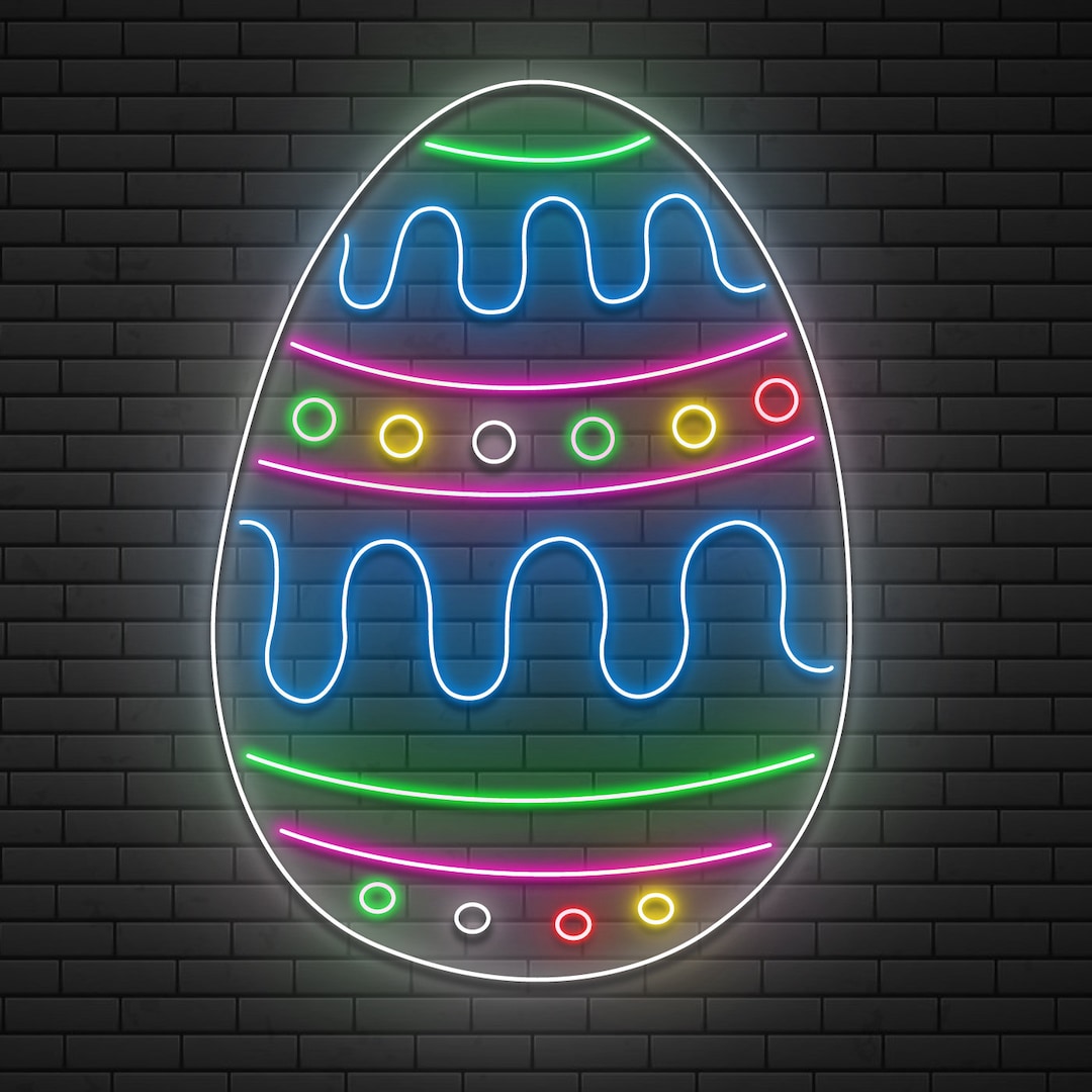 Easter Egg LED Neon Sign, Happy Easter Neon Sign, Easter Neon Led Light ...