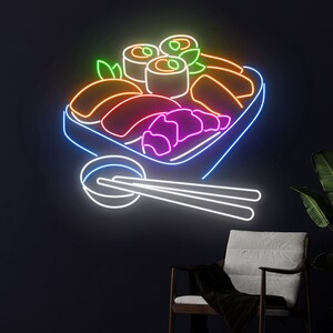 Sushi Neon Sign, Japanese Food LED Sign, Sushi Neon Light, Japan ...