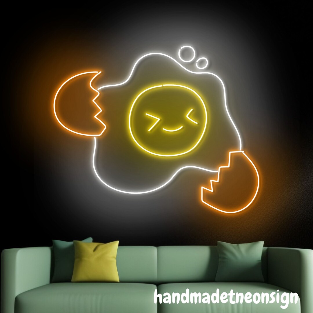 Funny Egg Neon Wall Sign, Chicken Egg Led Wall Light, Egg Food Led Wall ...