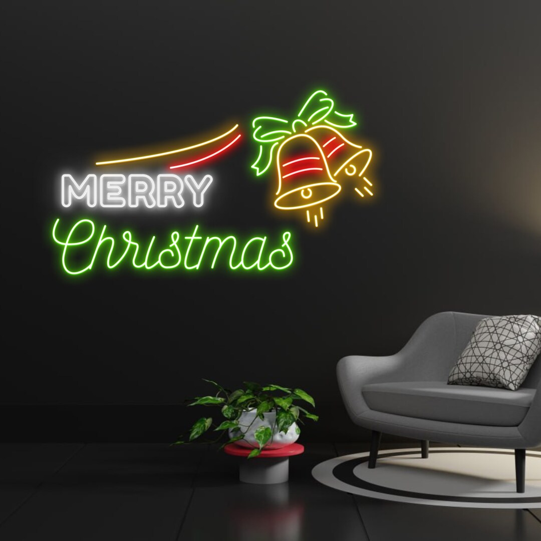 Merry Christmas Neon Sign Merry Christmas Neon Light - Etsy