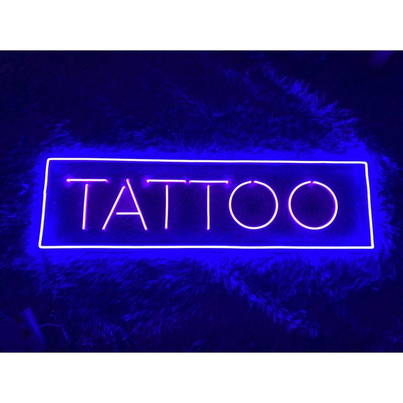Tattoo Salon Led Neon Sign, Tattoo Shop Led Light, Wall Decor, Bar Pub ...