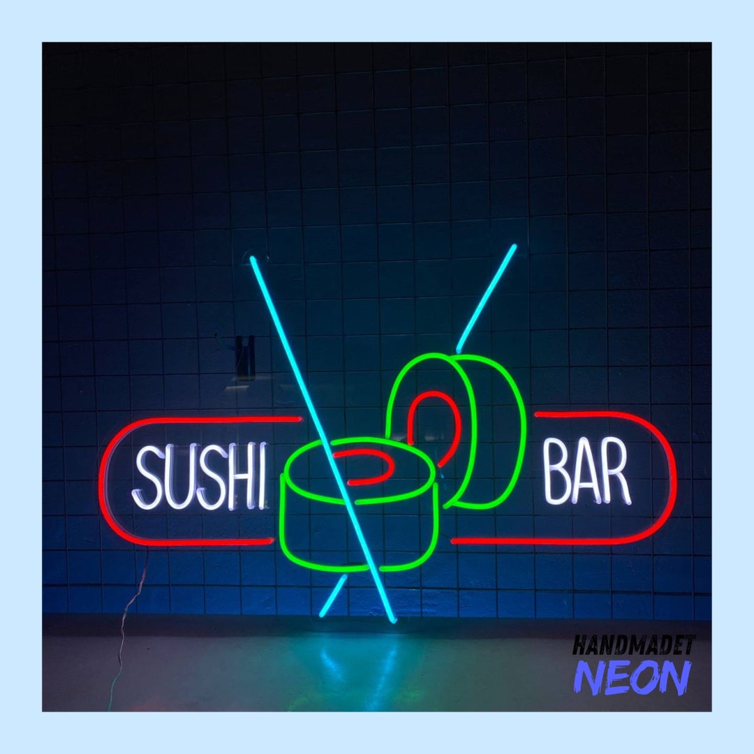 Sushi Bar Neon Sign, Sushi Bar Led Sign, Japan Sushi Led Light ...