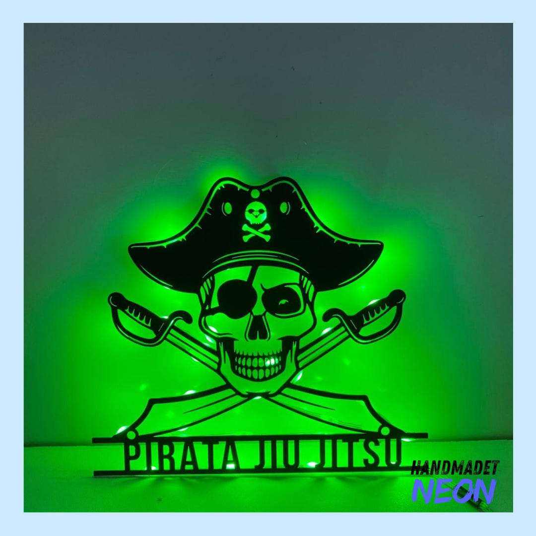 Personalized Pirate Skull Metal Sign, Pirate Skull Metal Light, Pirate ...