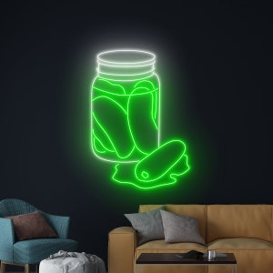 Pickle Neon Light, Pickle Neon Sign, Pickle Led Light, Custom Pickle ...
