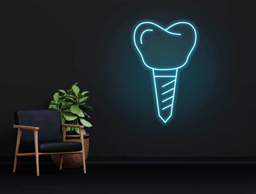 Tooth Neon Sign, White Tooth Led Neon, Medicine Led Light, Dentist ...