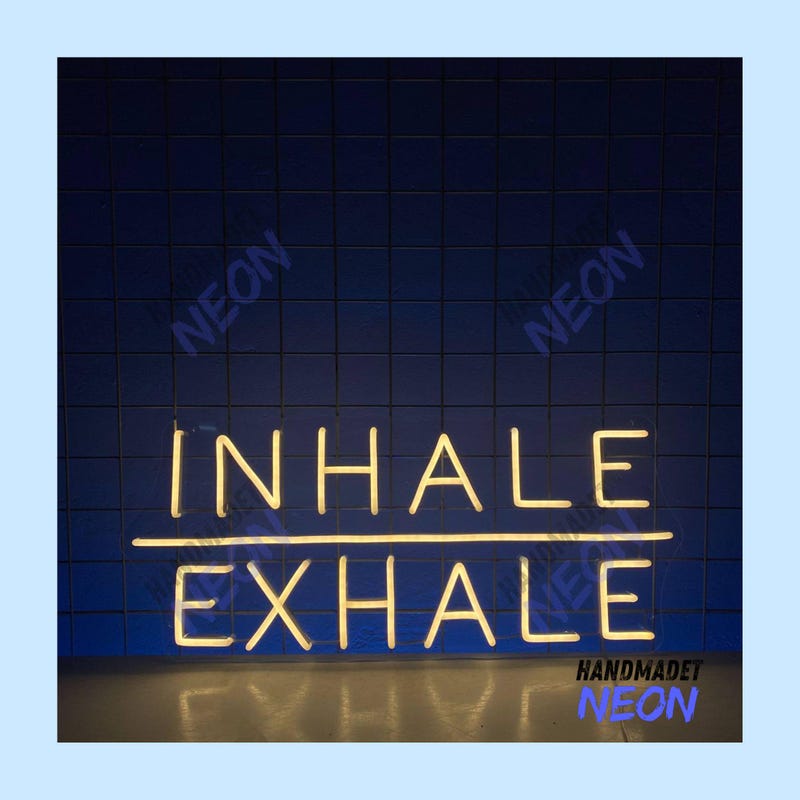 Inhale Exhale Signs - Etsy