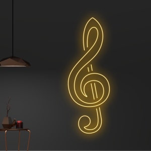 Custom Sol Music Note Neon Sign, Personalized Sol Musical Note LED ...