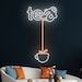 Tea Neon Sign, Tea Cup Neon Light, Tea Pot LED Light, Drinking Led Sign ...