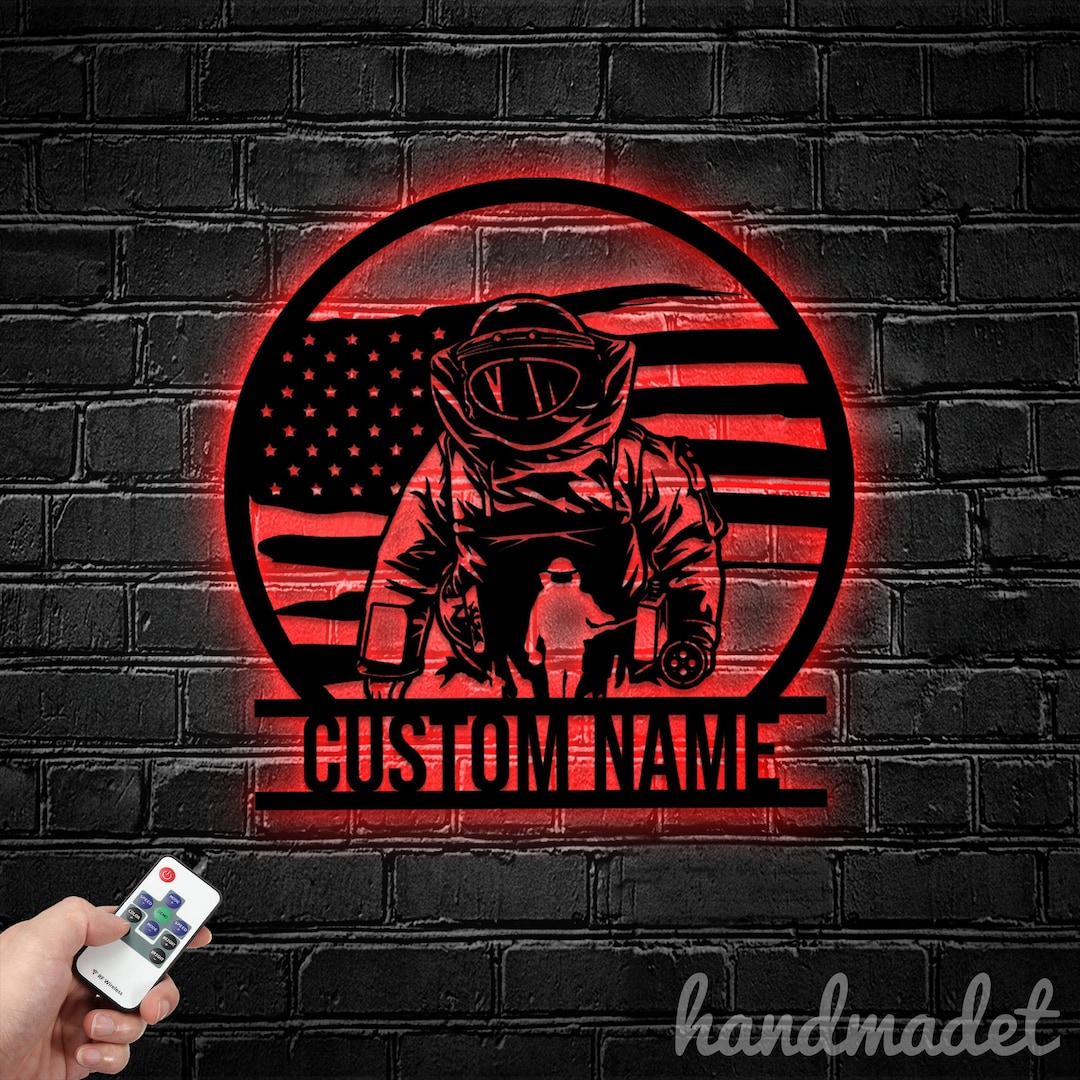 Personalized Bomb Disposal Metal Wall Sign, Military Bomb Metal Wall ...