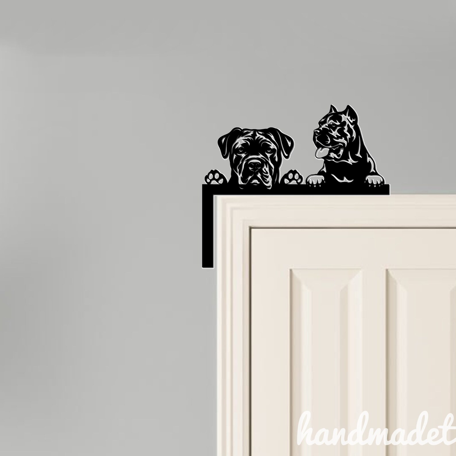 Personalized Cane Corso Dog Door Corner Sign, Cane Corso Dog Metal Door ...
