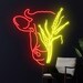 Paddy Cow Neon Sign, Farm LED Sign, Vegetable Neon Light, Food Room ...