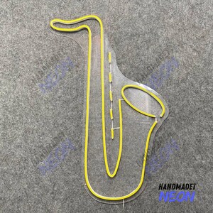 Saxophone Led Sign, Saxophone Neon Sign, Wall Decor, Instrument Neon ...