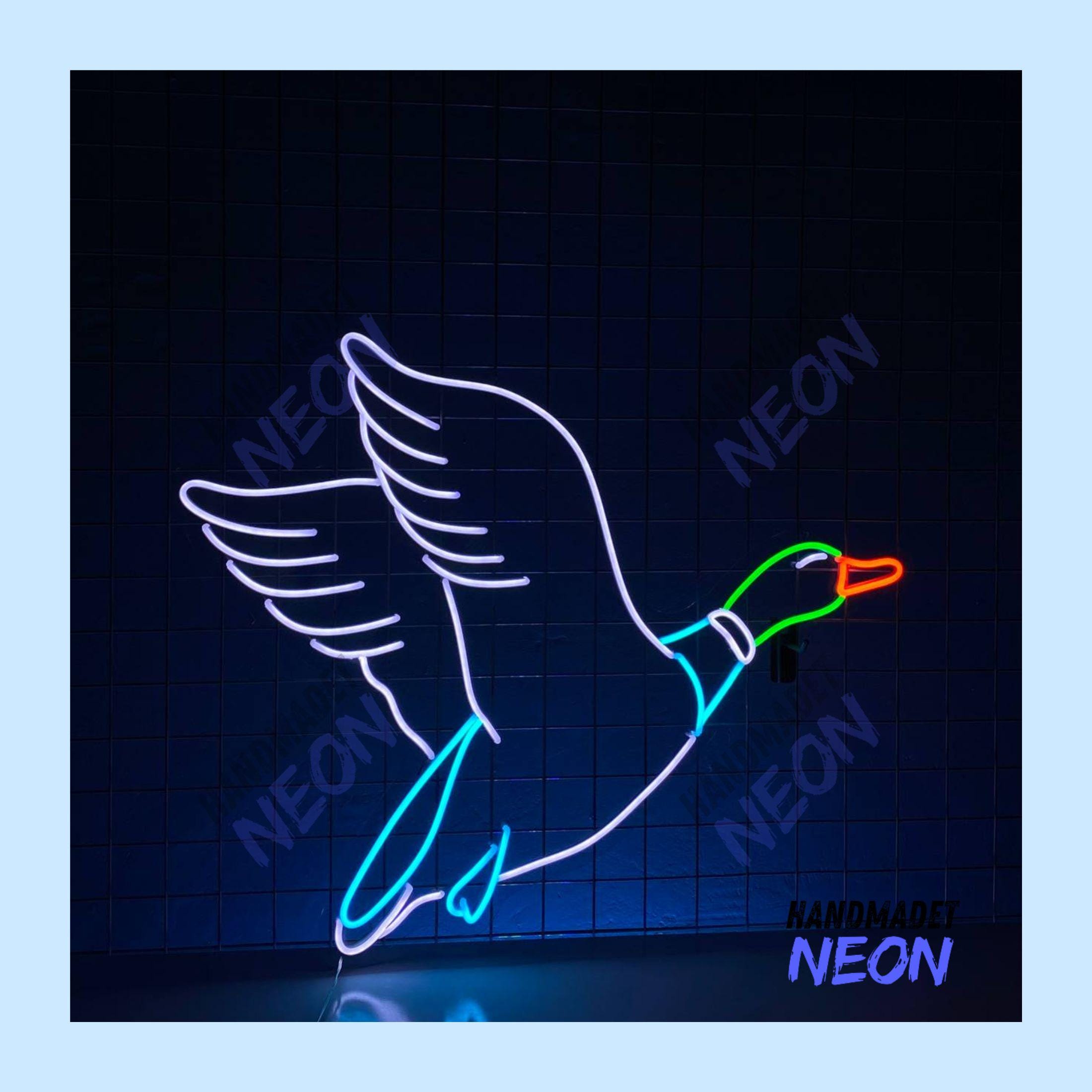 Flying Duck Neon Light, Duck Flying Led Light, Duck Led Sign ...