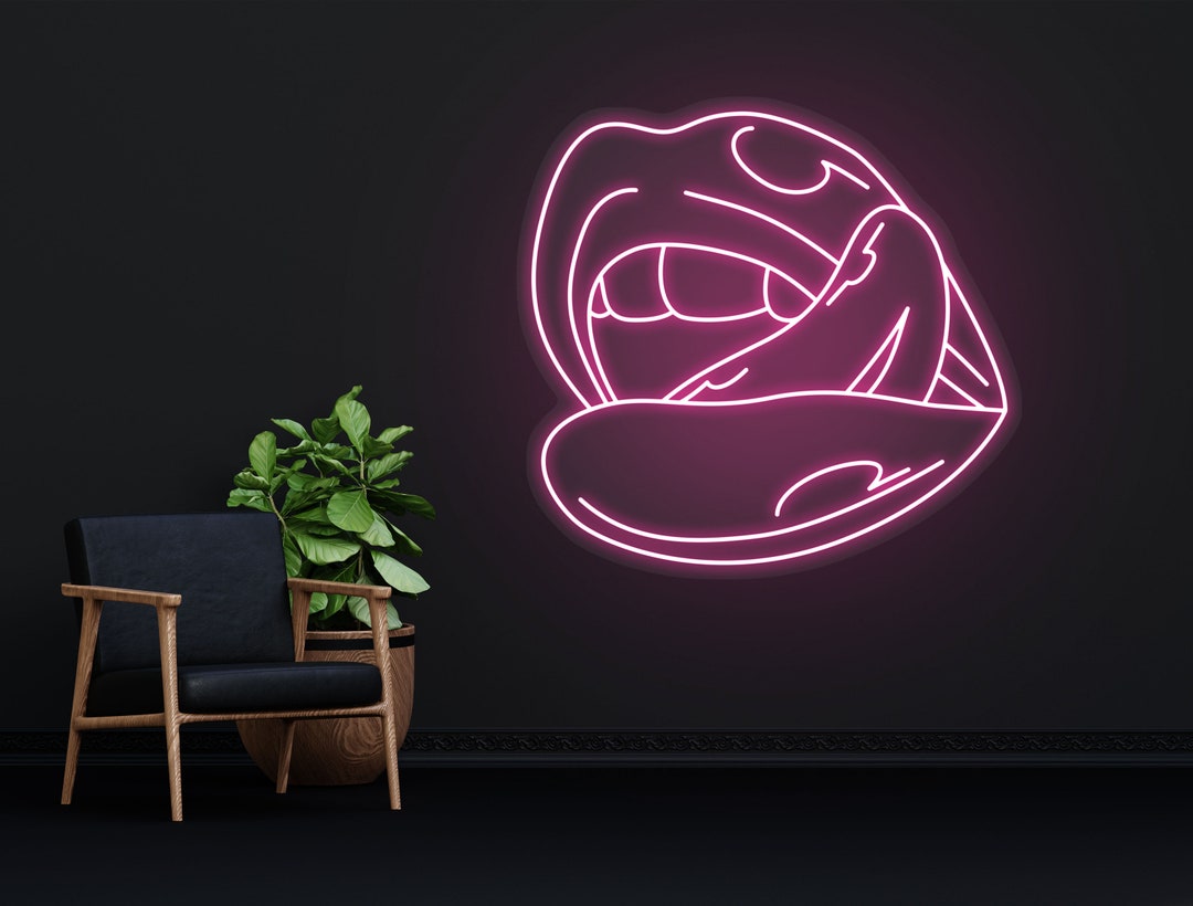 Sexy Lips Neon Sign Woman Lips Led Sign Sexy Lips Led Light Etsy