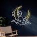 Moon Cloud Neon Sign Cloud Moon Led Sign Magic Moon Neon - Etsy
