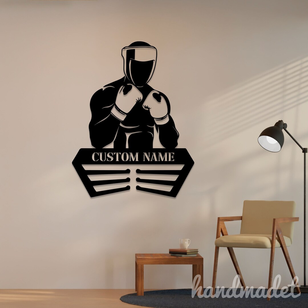 Custom Boxing Medal Hanger, Athlete Medal Holder, Sport Metal Rack ...