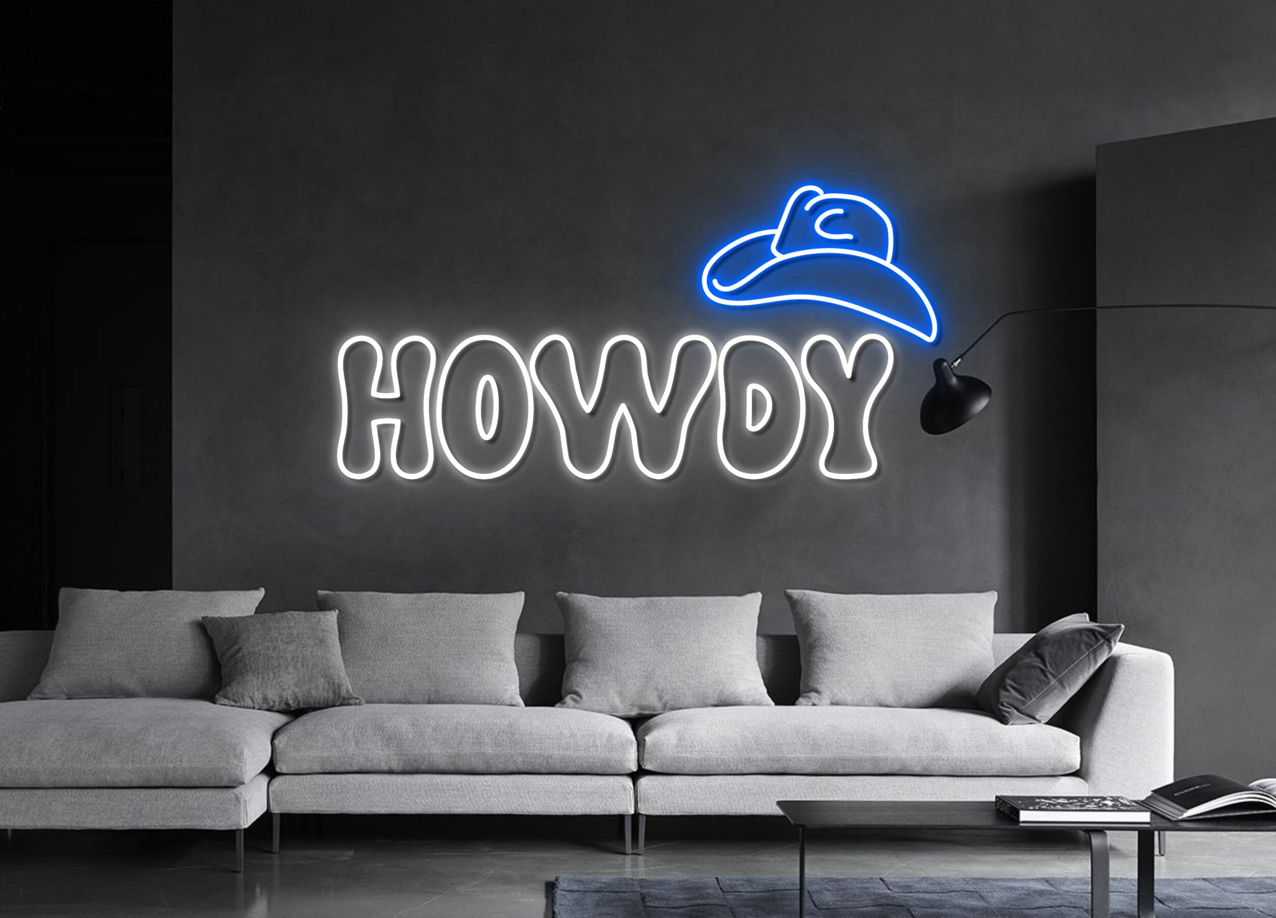 Howdy Neon Sign, Cowboy Hat Sign, Western Led Sign, Cowboys Boots Neon ...