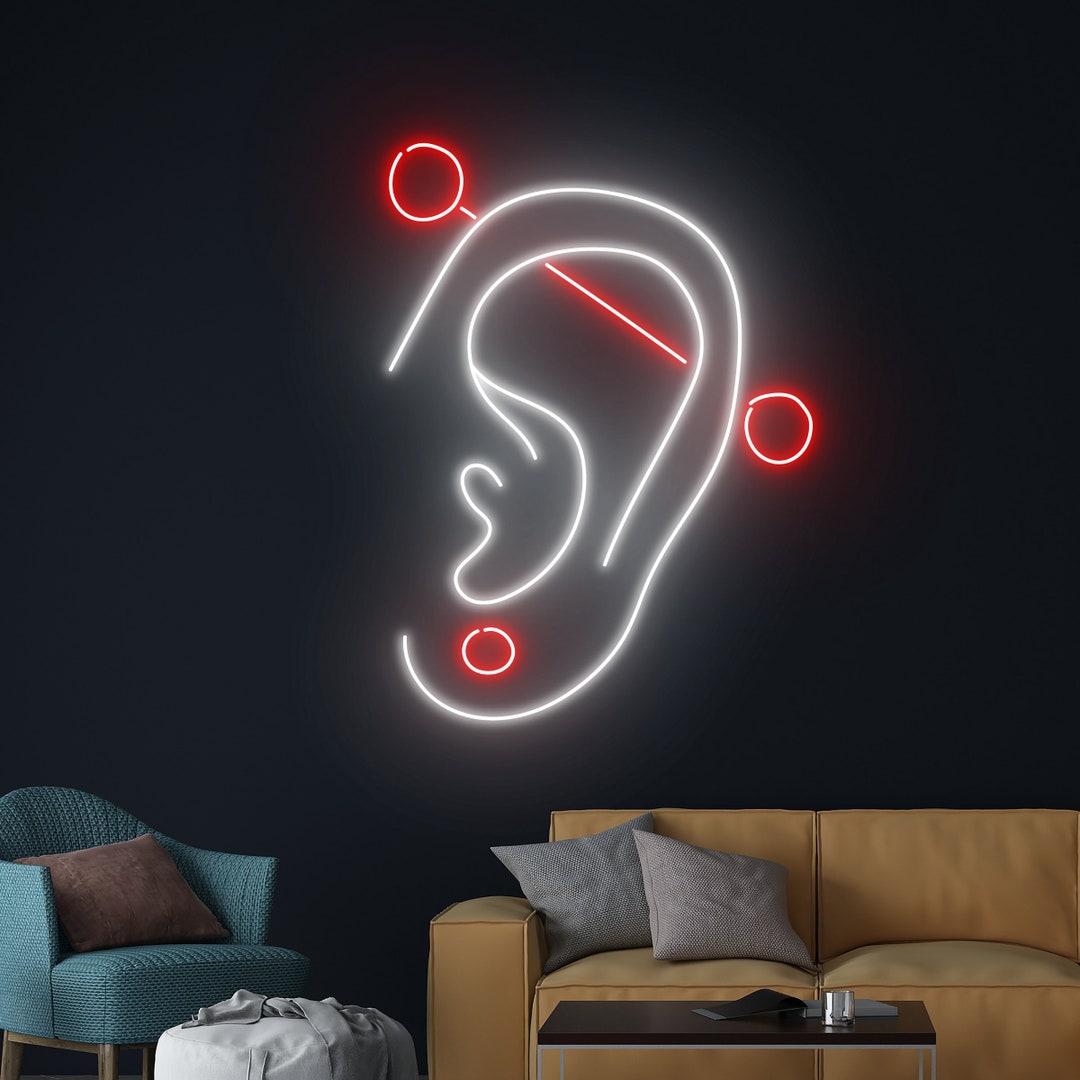 Piercing Neon Light, Piercing Spa Led Sign, Piercing Salon Led Light ...