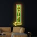 Motel Led Neon Sign, Motel Led Light Sign, Man Cave Neon Sign, Arrow ...